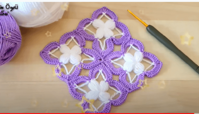 Wonderful! Crochet spider motif model / stylish and elegant