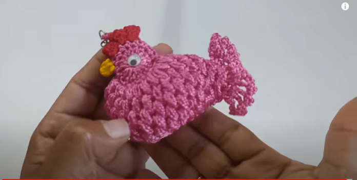 Easy And Fast Crochet Bird Keychain - Knitting Patterns DIY