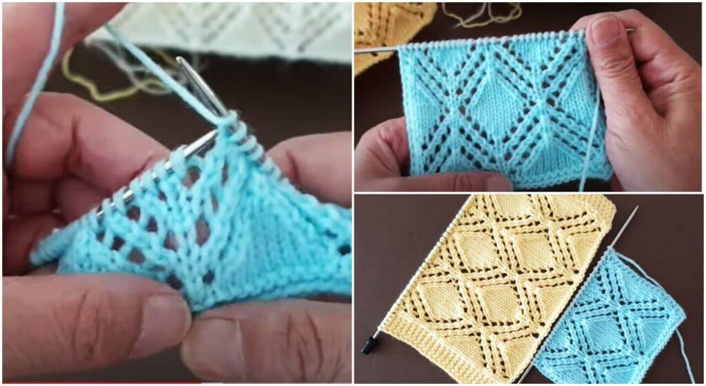 Openwork Vest Knitting Pattern Consisting of Two Needles