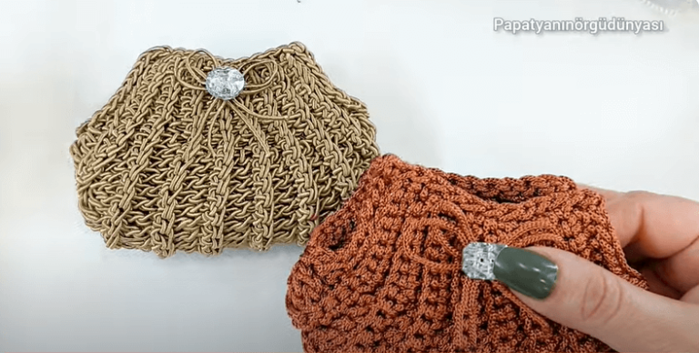 Great!Very Easy Crochet Mussel Shell Wallet Making - Knitting Patterns DIY