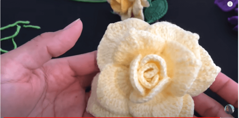 How to make a rose very easily with crochet?