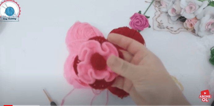 Incredibly Super Easy Crochet Wool Rose / How to do it?