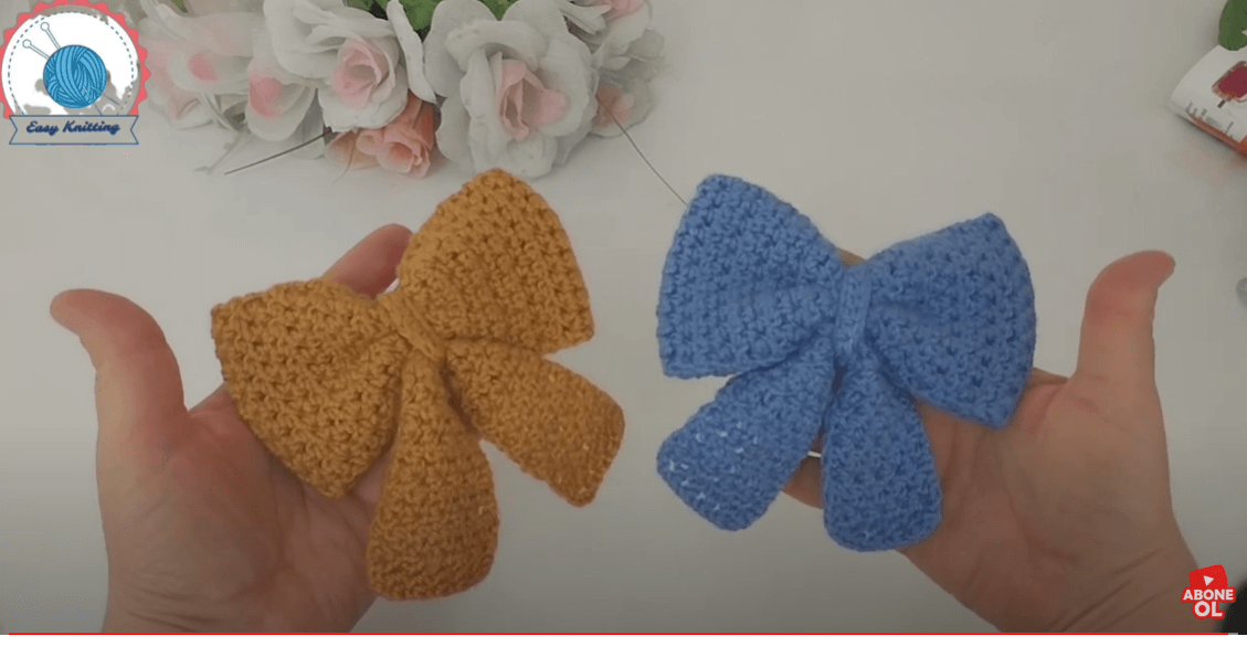 VERY EASY CROCHET RIBBON BUCKLE / HOW TO DO İT
